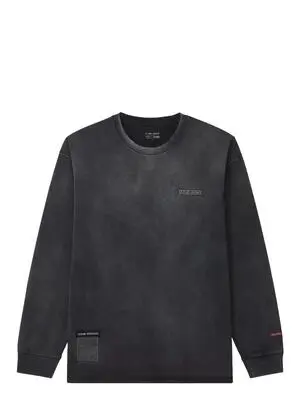 Izzue Faded-effect Logo-patch T-shirt - Black