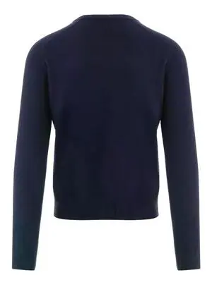 OLIVER LATTUGHI Crew Neck Raglan Sweater - Blue