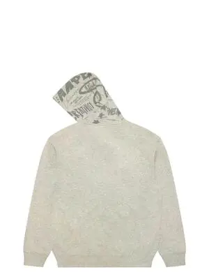 AAPE BY *A BATHING APE Logo Embroidered Zip-up Hoodie - Grey