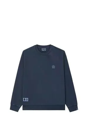 FINGERCROXX Crewneck Sweatshirt With Logo Patch - Blue