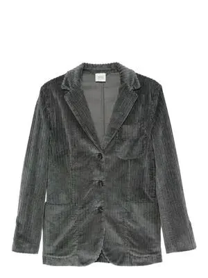 19.61 MILANO Dark Corduroy Single-breasted Coat - Grey