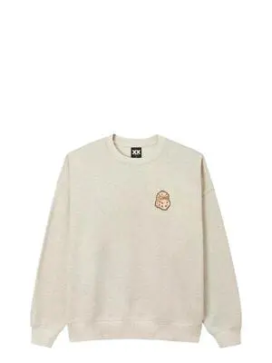 FINGERCROXX Embroidered Cotton Sweatshirt - Neutrals