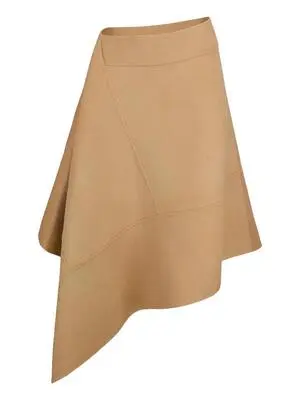 Michael Kors Asymmetric Midi Skirt - Brown