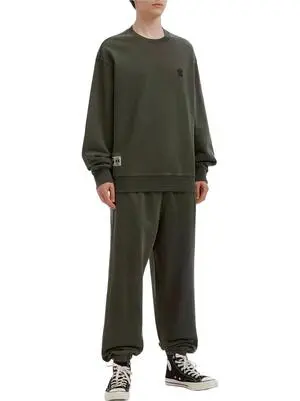 FINGERCROXX Cotton Crewneck Sweatshirt - Green