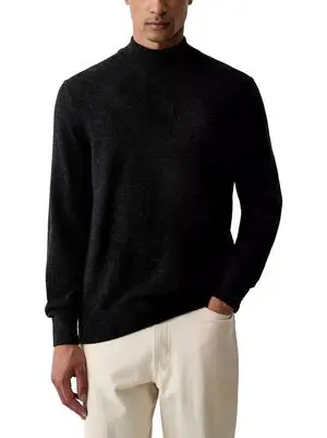 Marc O'polo Mock Neck Knitted Sweater - Grey