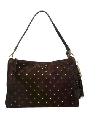LA CARRIE Downtown Strass Shoulder Bag - Brown