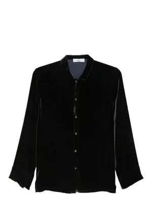 WHYCI Why Ci Velvet Long Sleeve Shirt