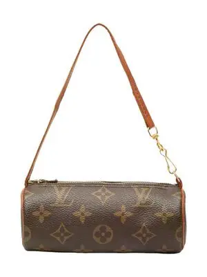LOUIS VUITTON Monogram Papillon Pochette Handbag - Brown