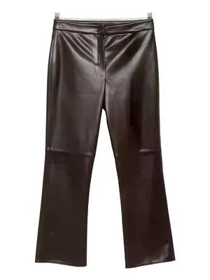 MAX MARA Max Mara Leather Seam-Detail Trousers