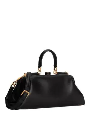 Dolce & Gabbana Plongé Nappa Leather Mini Handbag - Black