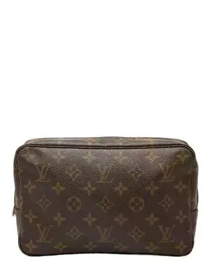 LOUIS VUITTON Monogram Canvas Trousse Toilette 23 Clutch Bag - Brown