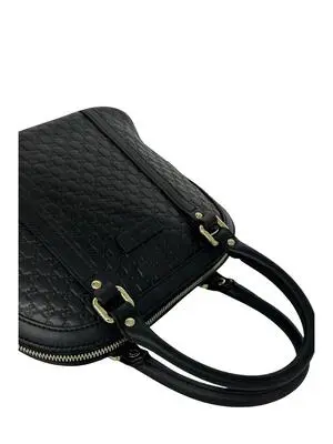 Gucci Mini Microssima Dome Satchel - Black