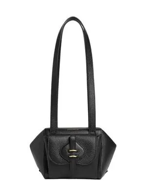 COCCINELLE Small Mavery Pocket Leather Shoulder Bag - Black