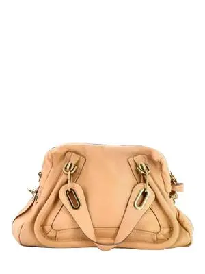 Chloé Paraty Leather Medium Satchel - Neutrals