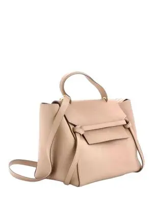 CELINE Celine Belt Bag Textured Leather Mini Shoulder Bag
