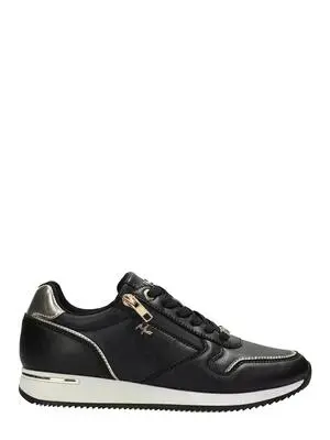 MEXX Side-zip Metallic Trim Sneakers - Black
