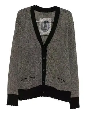 ZIGGY CHEN Ziggy Chen Distressed-Effect Knitted Cardigan
