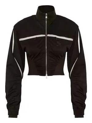 SRVC STUDIO SRVC Studio Cropped Track Jacket With Ruched Detailing