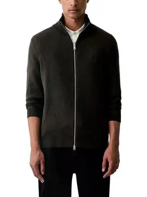 Marc O'polo Marc O'Polo Zip-Up High-Neck Cardigan Grey