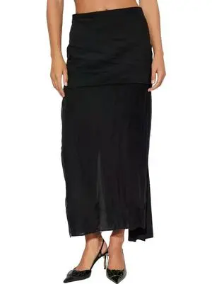 Valentino Garavani Lace-trim Maxi Skirt - Black