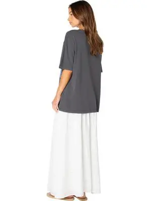 Roxy Oversized Graphic T-shirt - Phantom Heatwave