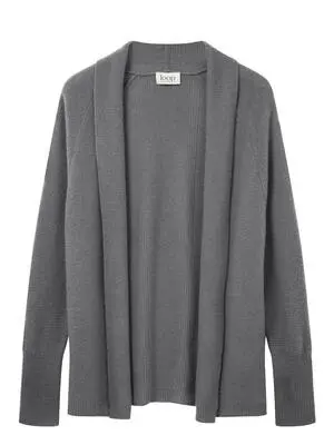 LOOP CASHMERE Relaxed Edge To Edge Cardigan - Grey
