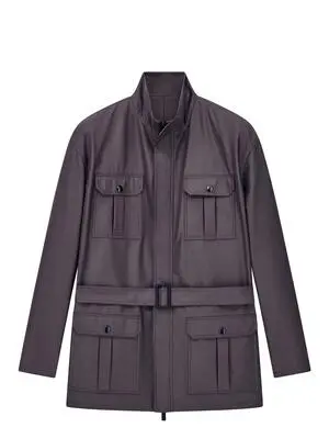 GIORGIO ARMANI GIORGIO ARMANI Silk Twill Parka Coat