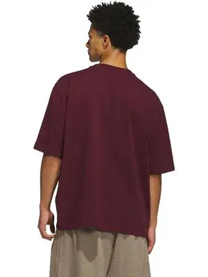Adidas ADIDAS Basketball Single Jersey Tee Maroon