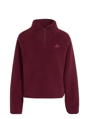 Adidas City Tech High Pile Fleece Half-zip - Maroon