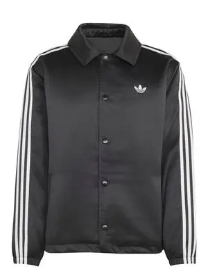 Adidas 3-stripes Satin Padded Jacket - Black