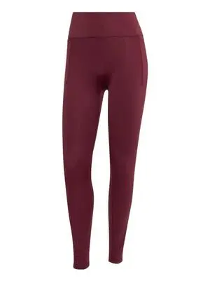 Adidas Optime Workout Full Length Leggings - Maroon