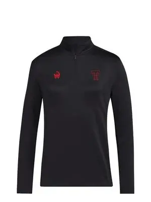Adidas Texas Tech Red Raiders 1/4 Zip Top By - Black