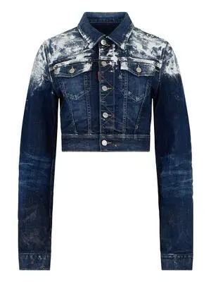 DSQUARED2 Dsquared2 Medium Let It Snow Dean Denim Jacket
