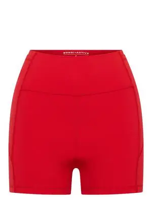 BONDI ACTIVE Forma Ignite 9cm Bike Shorts - Red