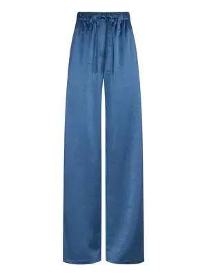 Serena Bute SERENA BUTE Satin Tapered Jogger Blue