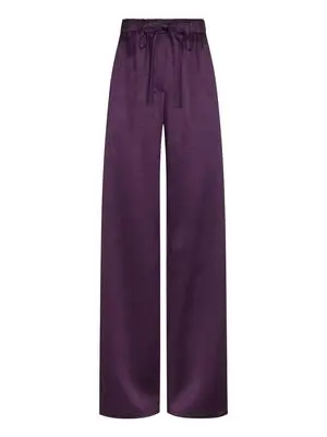 Serena Bute Serena Bute Satin Tapered Jogger Purple