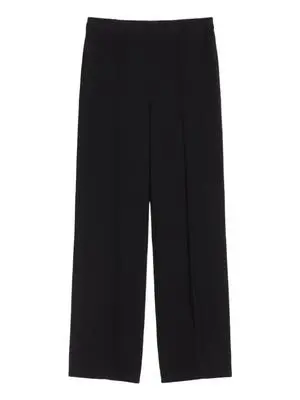 Max Mara Classic Straight Leg Trousers - Black