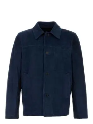 SALVATORE SANTORO Salvatore Santoro Long Sleeve Suede Jacket