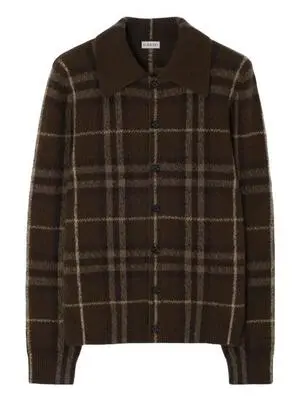 Burberry House Check Cashmere Cardigan - Tan