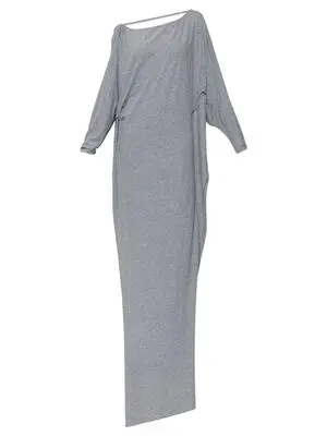 Dsquared2 Open-back Maxi Dress With Cutout Detail - Grey