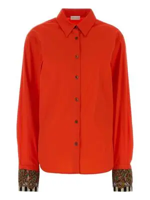 Dries Van Noten Chloris Cuffed Shirt - Red