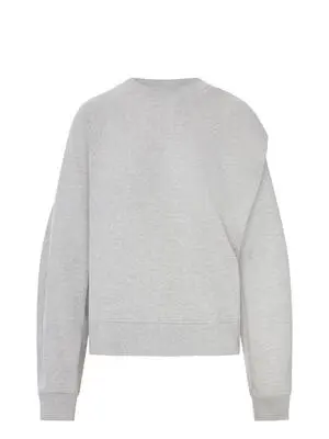 Dries Van Noten Long-sleeve Sweatshirt With Deconstructed Detail - Grey