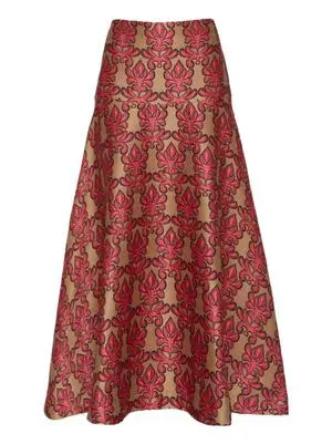 La DoubleJ Janis Midi Skirt - Red