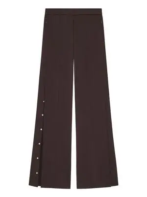 COURREGES COURREGES Interlock Press-Stud Track Pants Chocolate