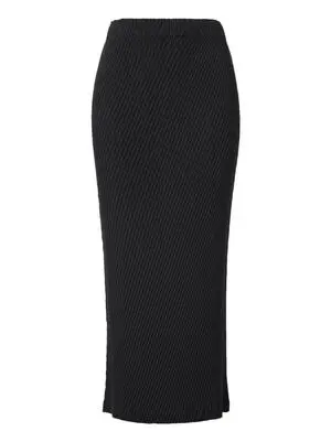 Issey Miyake Rhombus Pleats Skirt - Black
