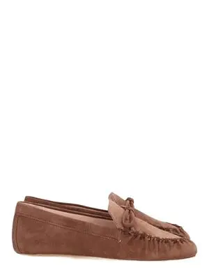 STUART WEITZMAN Stuart Weitzman Round-Toe Loafers With Bow Detailing