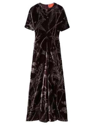 La DoubleJ Angelica Floral-print Dress - Black