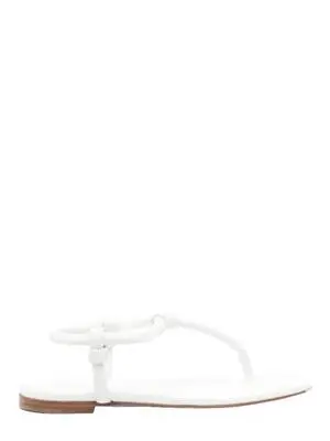 GIANVITO ROSSI Leather Sandals - White