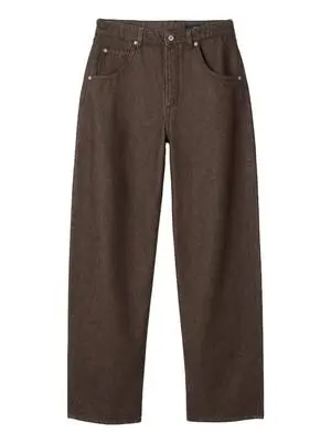 Jacquemus Curved-leg Jeans - Brown