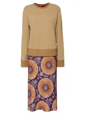 La DoubleJ Jazzy Midi Dress - Nude